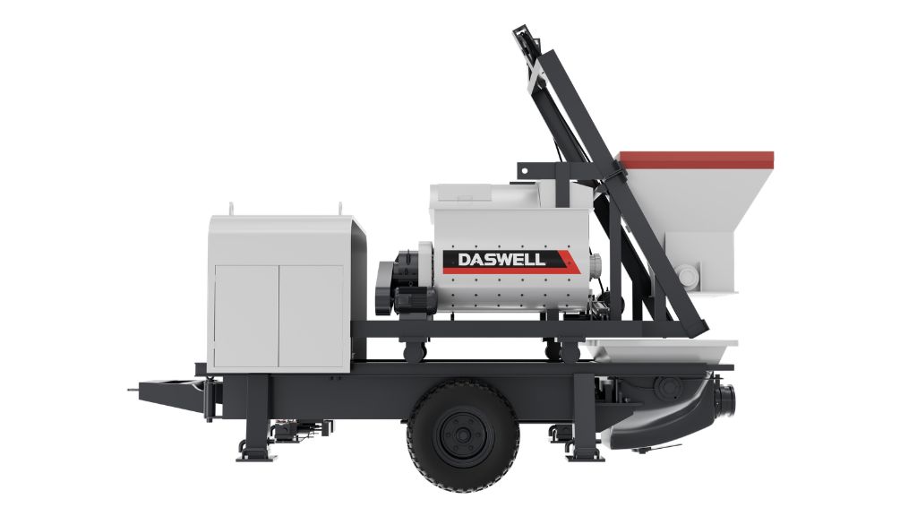 Twin Shaft Concrete Mixer Pump - Daswell